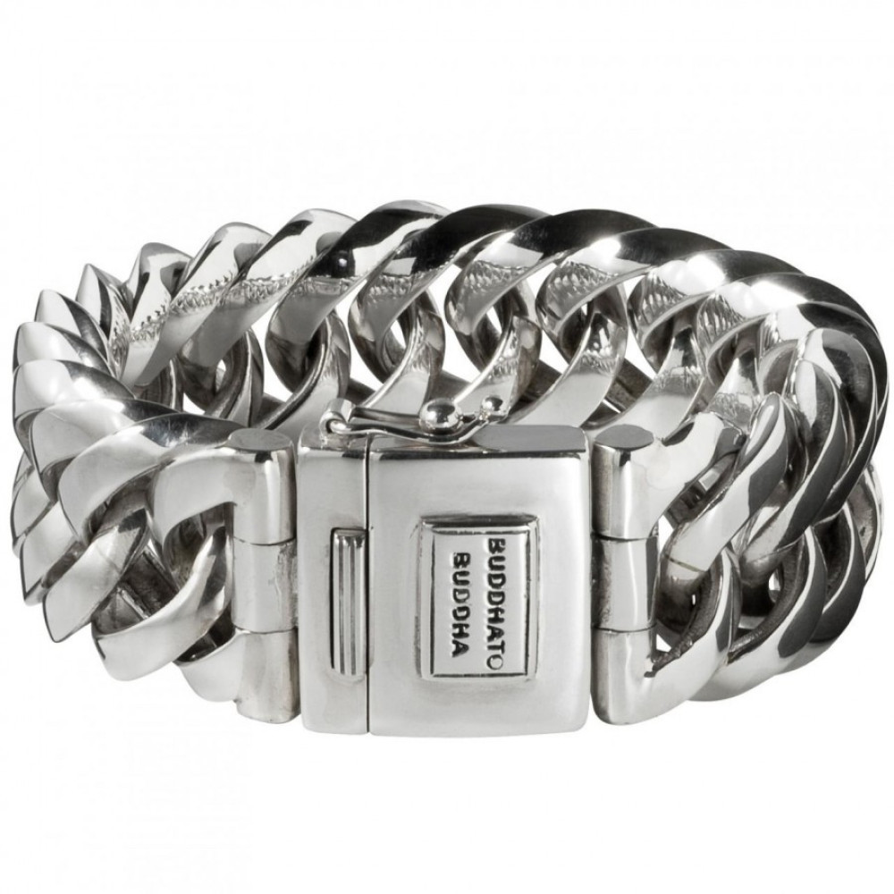Buddha to Buddha 080 Chain Big - Zilveren gourmet schakelarmband met ...