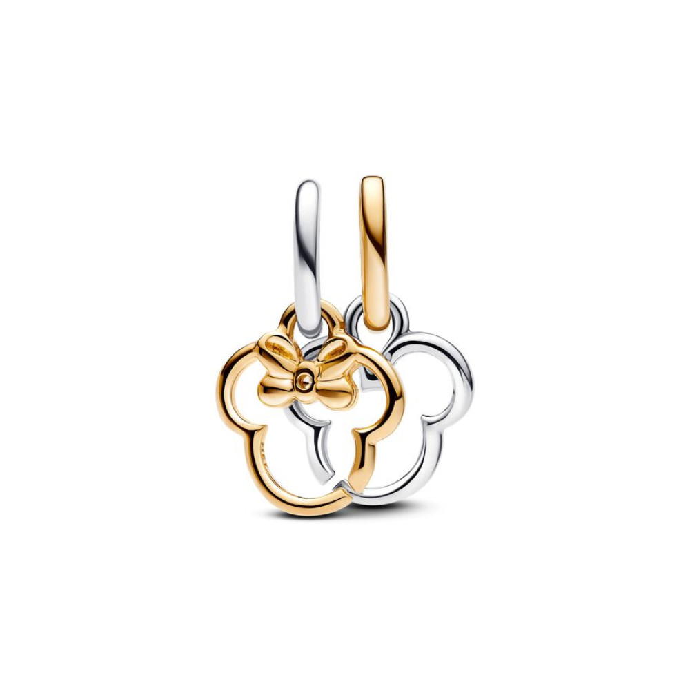 Pandora Disney 763650C01 bedel met zilveren en gold plated Minnie en ...