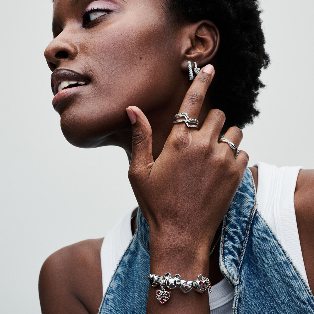 Pandora Disney 780109C01 -Mickey Mouse en Minnie Mouse bedel met ...