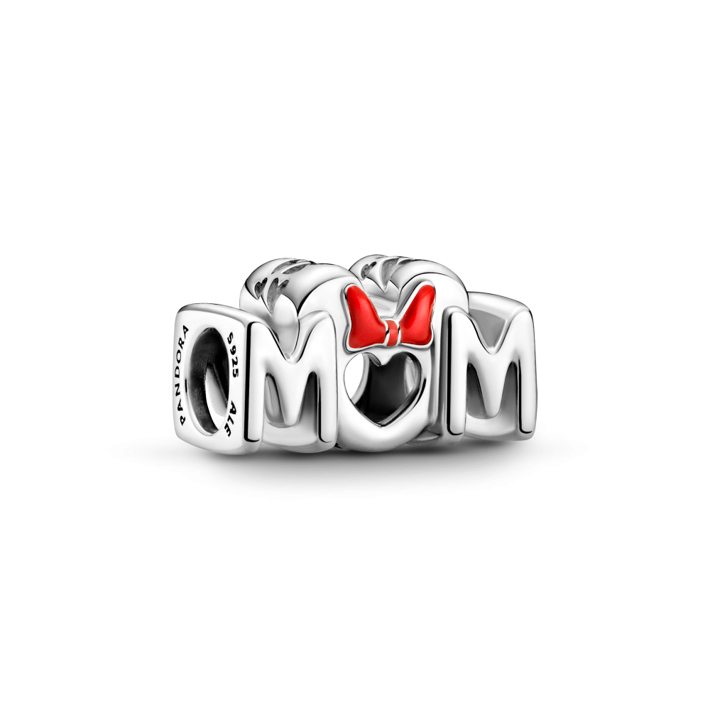 Pandora Disney 799363C01 - Zilveren bedel met Minnie Mouse en rode ...