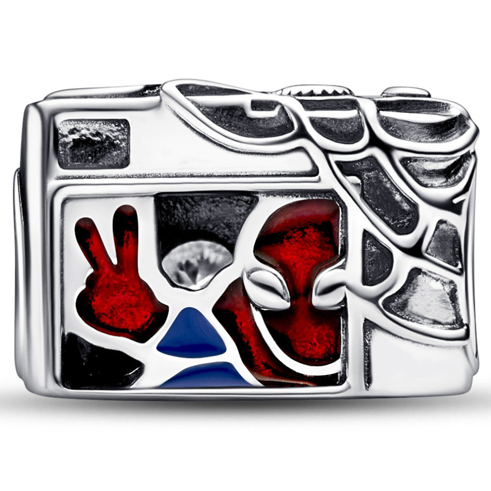 Pandora Marvel 792352C01 - Bedel met Spider-Mans camera in zwarte ...