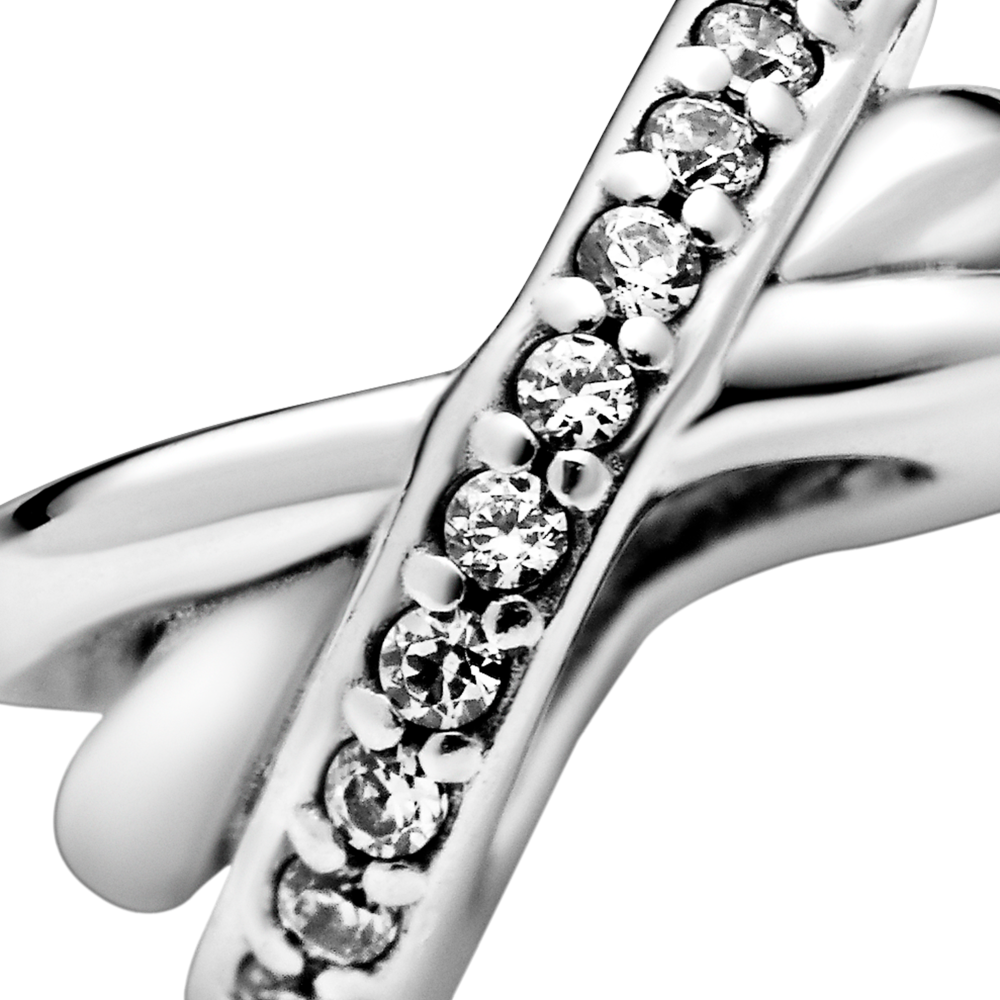 Pandora Moments 791994CZ - Zilveren spacer met gevlochten ontwerp en ...