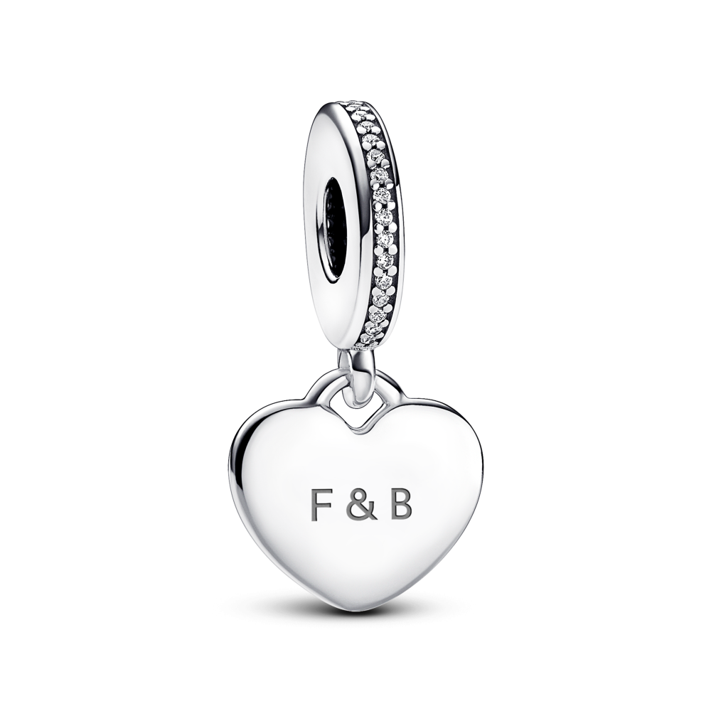Pandora Moments 798761C01 - Zilveren hangend bedeltje met hartje en ...