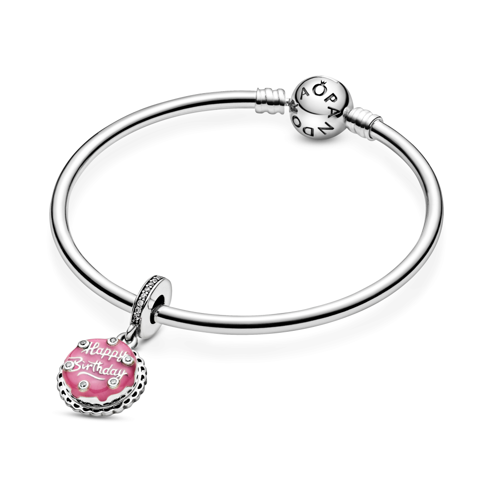 Pandora Moments 798888C01 - Zilveren hangende bedel met Happy Birthday ...