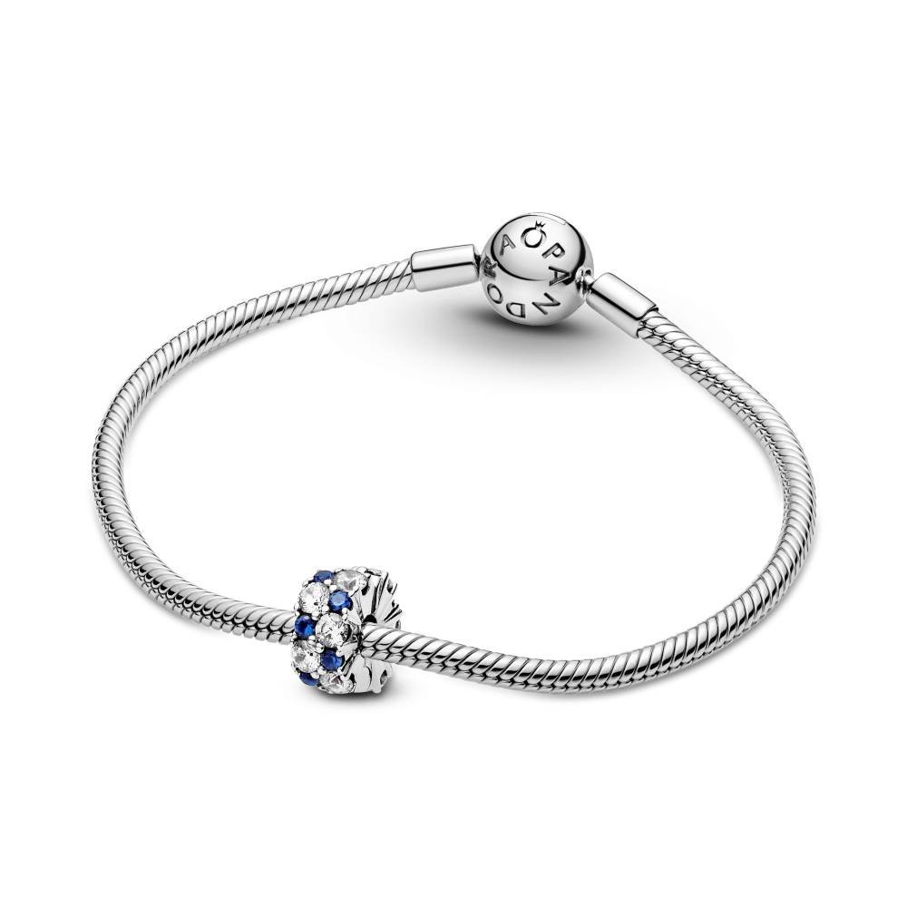 Pandora Moments 799171C01 - Zilveren clip bedel met blauwe en ...