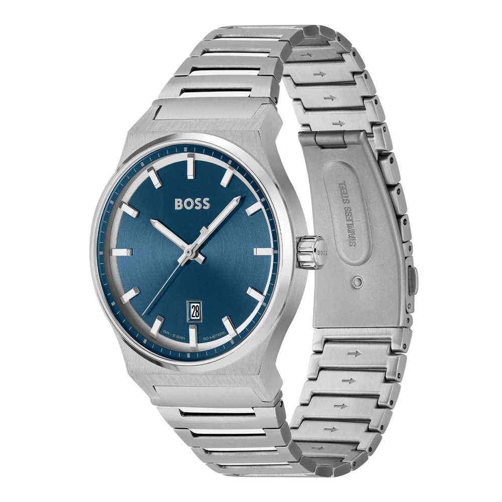 Boss Candor HB1514076 - Luxe herenhorloge met blauwe wijzerplaat - Ø 41 ...