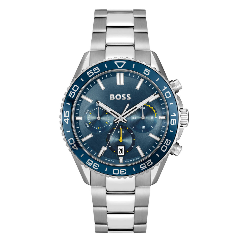 Boss Runner HB1514143 - Sportief herenhorloge met blauwe wijzerplaat en ...